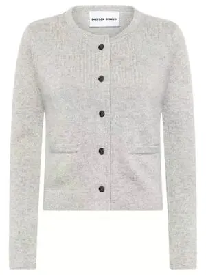 EMERSON RENALDI Button-front Welt-pocket Cardigan - Grey