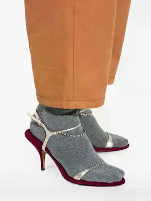 Chloé Zia Crystal-embellished Leather Sandals