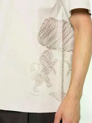 Corneliani Tree-embroidered T-shirt