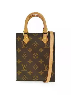 LOUIS VUITTON 2020 Petit Sac Plat Monogram Tote Bag