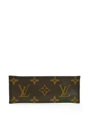 LOUIS VUITTON Petit Sac Plat Monogram Tote Bag - Brown