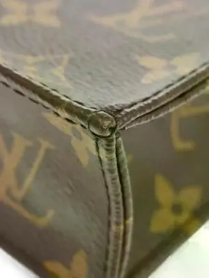 LOUIS VUITTON Petit Sac Plat Monogram Tote Bag - Brown