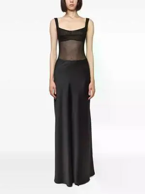 ATU BODY COUTURE Satin-finish Maxi Skirt