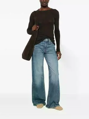 7 For All Mankind Lotta Tailorless Wide-leg Jeans