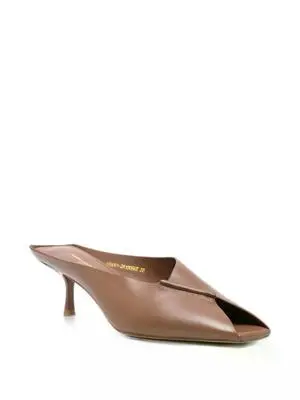 ADRIANNA FERETTI Leather Sandals - Brown