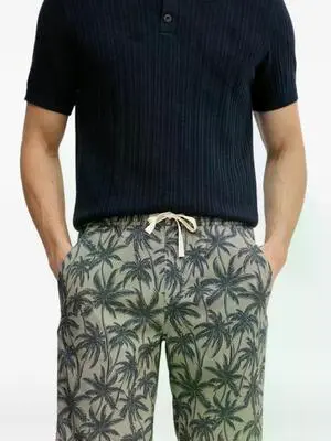 JOOP! Bermuda Shorts With Palm Tree Print