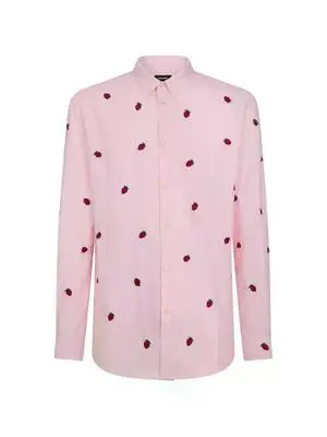 Dsquared2 Strawberry-embroidered Shirt - Pink