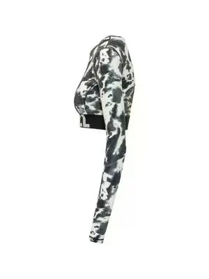 DIESEL® Tie-dye Long-sleeve Crop Top