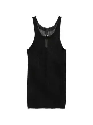 Rick Owens Pony Ribbed-knit Tank Top
