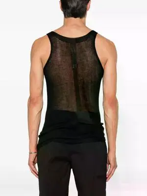 Rick Owens Pony Ribbed-knit Tank Top