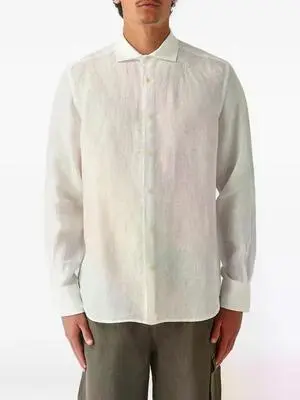 MC2 SAINT BARTH Pamplona Linen Shirt - White