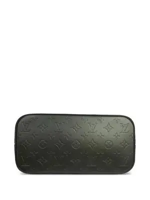 LOUIS VUITTON Monogram Embossed Leather Tote Bag - Black