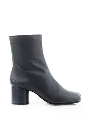 MAISON MARGIELA Tabi Leather Ankle Boots - Black