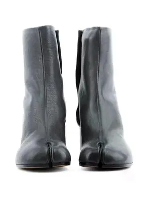 MAISON MARGIELA Tabi Leather Ankle Boots - Black