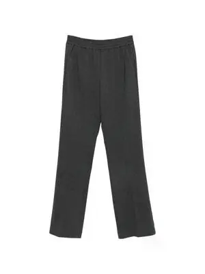 Pinko Elasticated Waistband Straight-leg Trousers - Grey
