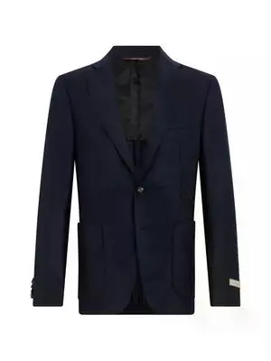 Canali Twill-weave Single-breasted Blazer