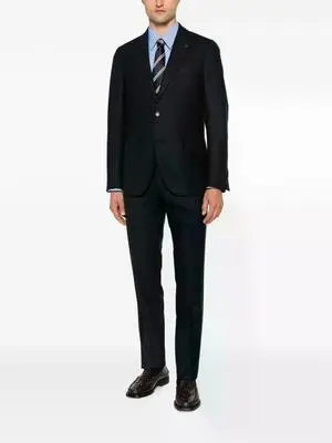 LARDINI Pinstripe Single-breasted Suit - Blue