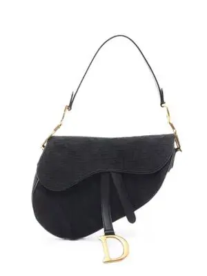 Dior Oblique Saddle Shoulder Bag - Black