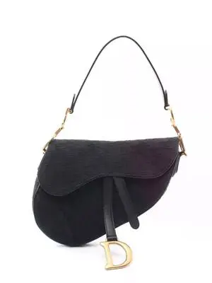 Dior Oblique Saddle Shoulder Bag - Black