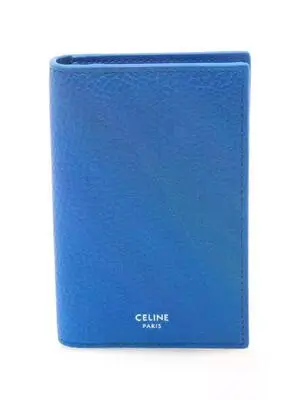 Celine Leather Card Holder - Blue