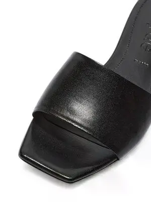 AeydĒ Anna Square-toe Leather Slides