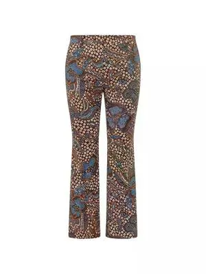Max Mara Floral Print And Polka Dot Trousers