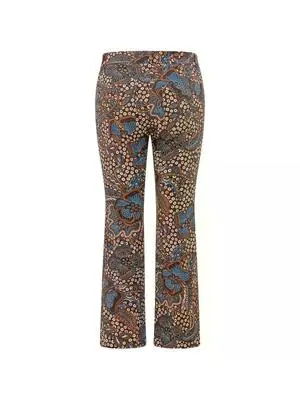 Max Mara Floral Print And Polka Dot Trousers