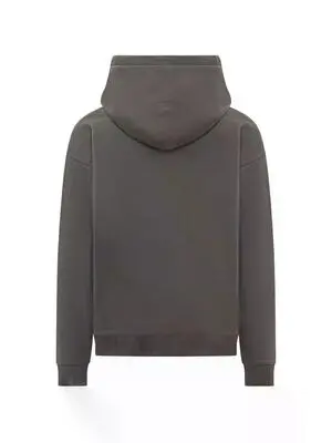 Y3 Logo-print Drawstring Hoodie - Grey