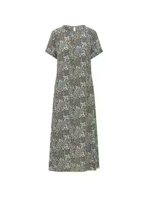 Max Mara Floral-print Midi Dress - Blue