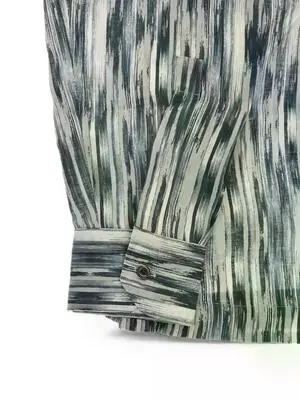 Corneliani Patterned Mandarin-collar Shirt