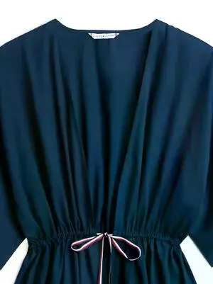 Tommy Hilfiger Drawstring V-neck Cover-up