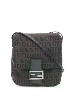 Fendi Zucchino Shoulder Bag - Brown