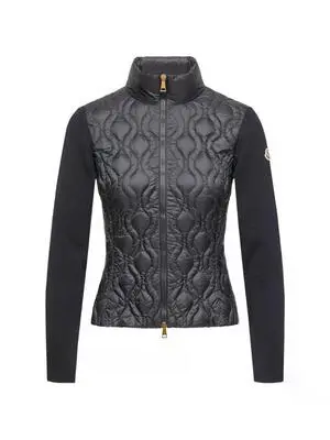 Moncler Quilted Zip-up Cardigan
