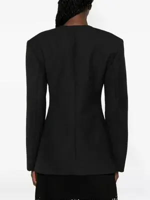 ANINE BING Single-breasted Collarless Jacket