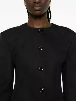 ANINE BING Single-breasted Collarless Jacket