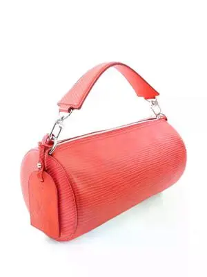 LOUIS VUITTON 2021 Soft Polochon Leather Tote Bag - Red