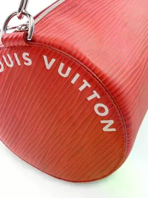 LOUIS VUITTON 2021 Soft Polochon Leather Tote Bag - Red