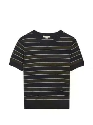 Vince Striped Short-sleeve T-shirt - Blue