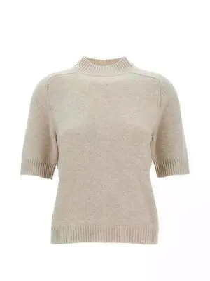 Loulou De Saison Ruth Short-sleeve Top - Neutrals