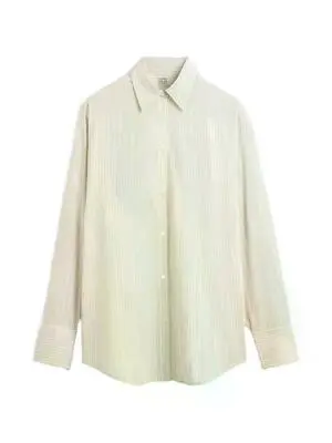 TOTEME TOTEME Oversized Striped Shirt Yellow