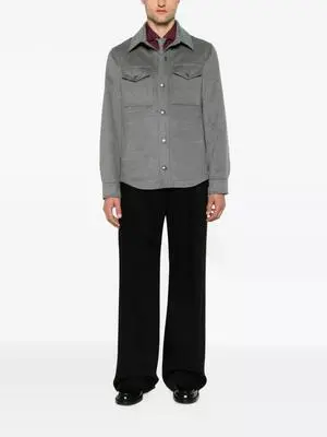 Brunello Cucinelli Pinstripe-pattern Long-sleeve Shirt