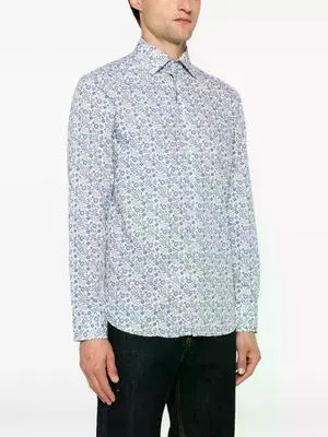 Etro Floral-print Long-sleeve Shirt