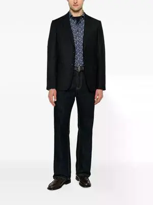 Etro Floral-print Shirt - Blue