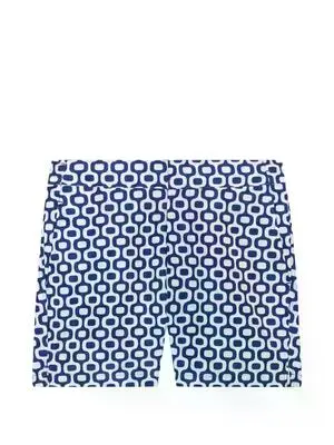 Frescobol Carioca Rio Sport Ipanema Print Swim Shorts - Blue