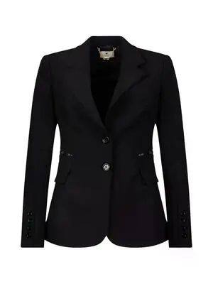 Elisabetta Franchi Notched-lapel Tailored Jacket - Black
