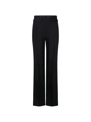 Elisabetta Franchi Horsebit-detail Straight-leg Trousers - Black