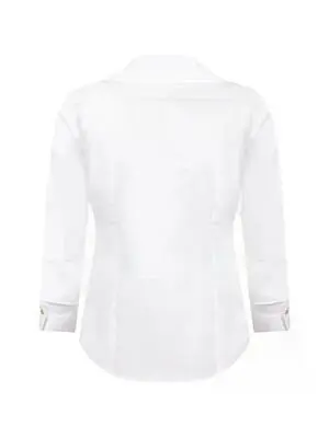 Elisabetta Franchi Logo-plaque V-neck Shirt