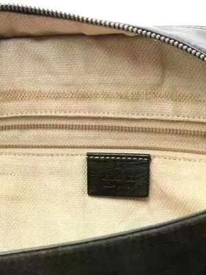 Gucci Gg Canvas Crossbody Bag With Web Stripe Detail