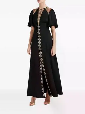 TEMPERLEY LONDON Wildlife Embellished Maxi Dress