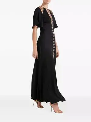 TEMPERLEY LONDON Wildlife Embellished Maxi Dress
